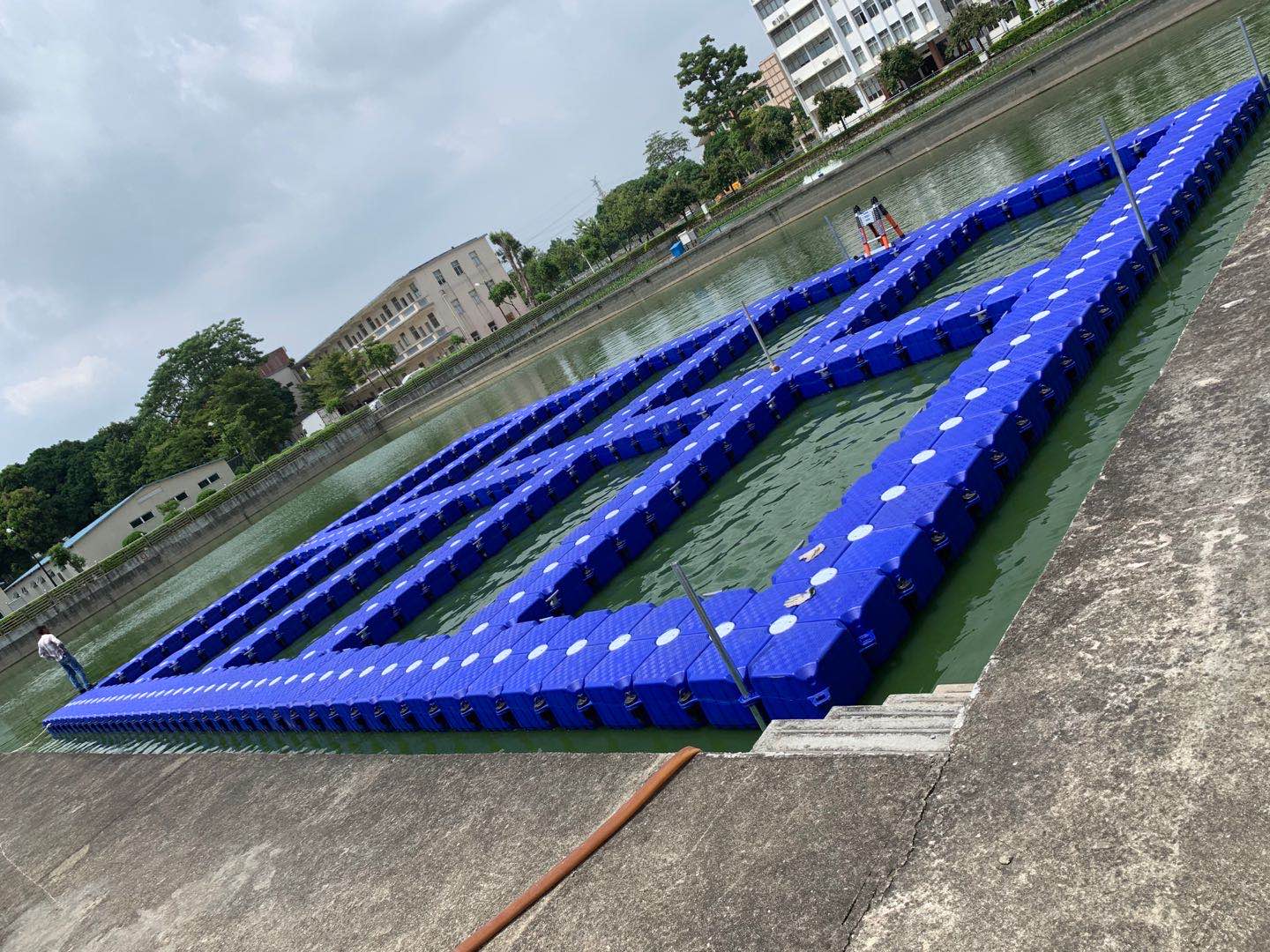 Floating Dock Mooring System for Marine and Industrial Use